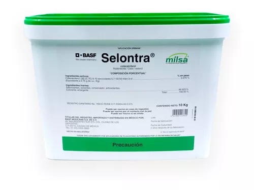 RODENTICIDA CEBO PARA RATAS SELONTRA BASF 10 KG | El Rejo Web