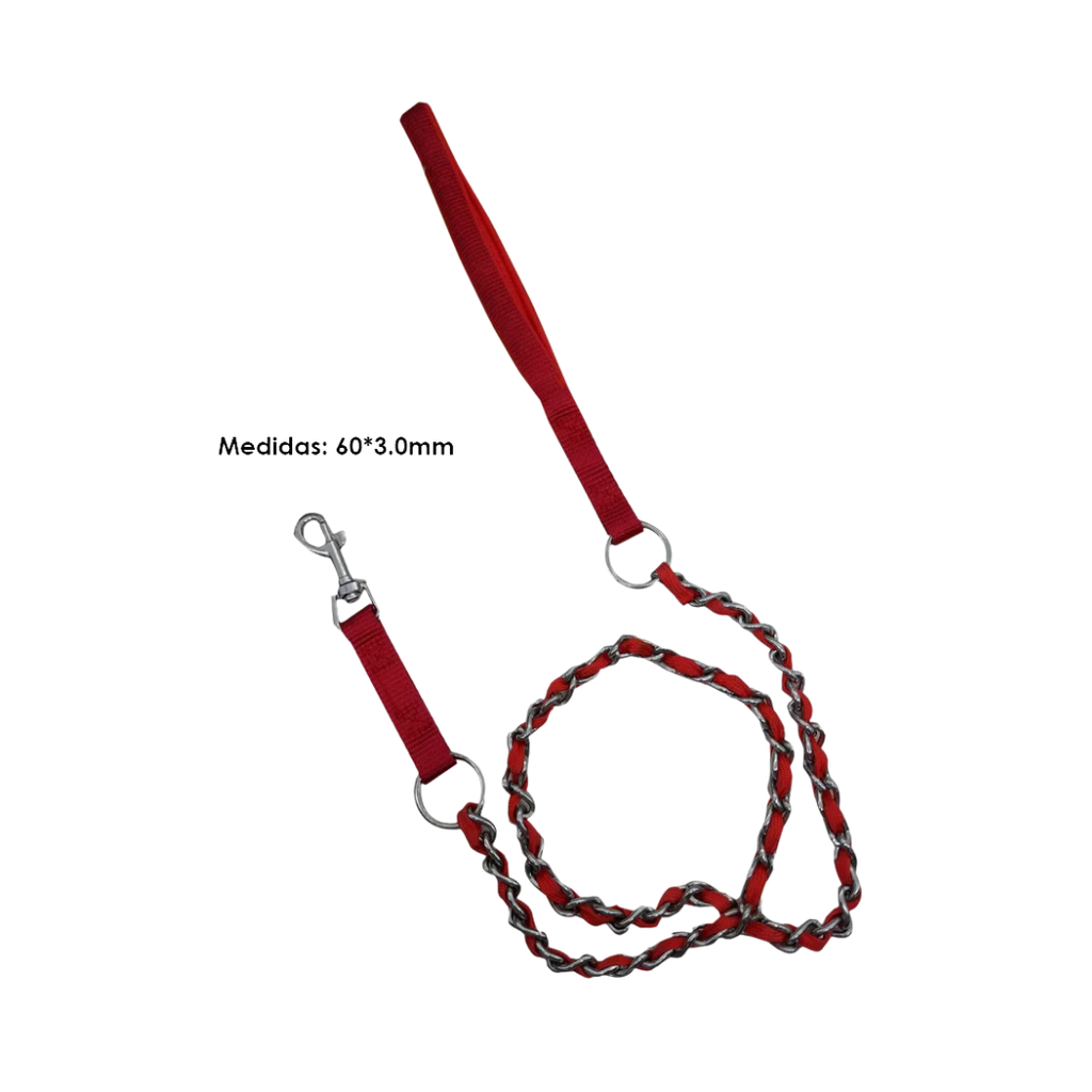 CADENA CON LISTON PARA PERRO VARIOS COLORES | El Rejo Web