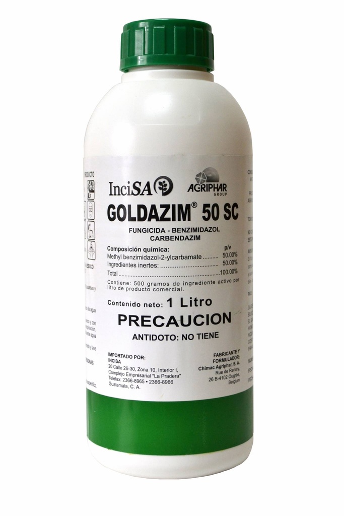 FUNGICIDA CARBENDAZIM GOLDAZIM 50 SC-1 LT | El Rejo Web